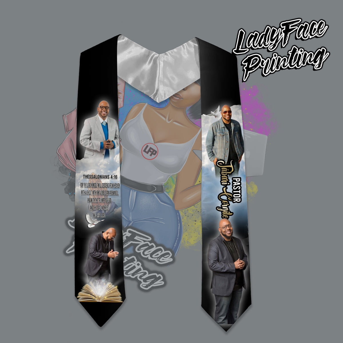 Memorial Graduation Sash-Stole – LadyFace Printing